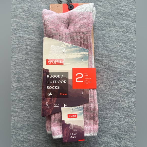 Tru Fit | Accessories | Tru Fit Crew Socks Women Rugged Outdoor 2 Pair ...